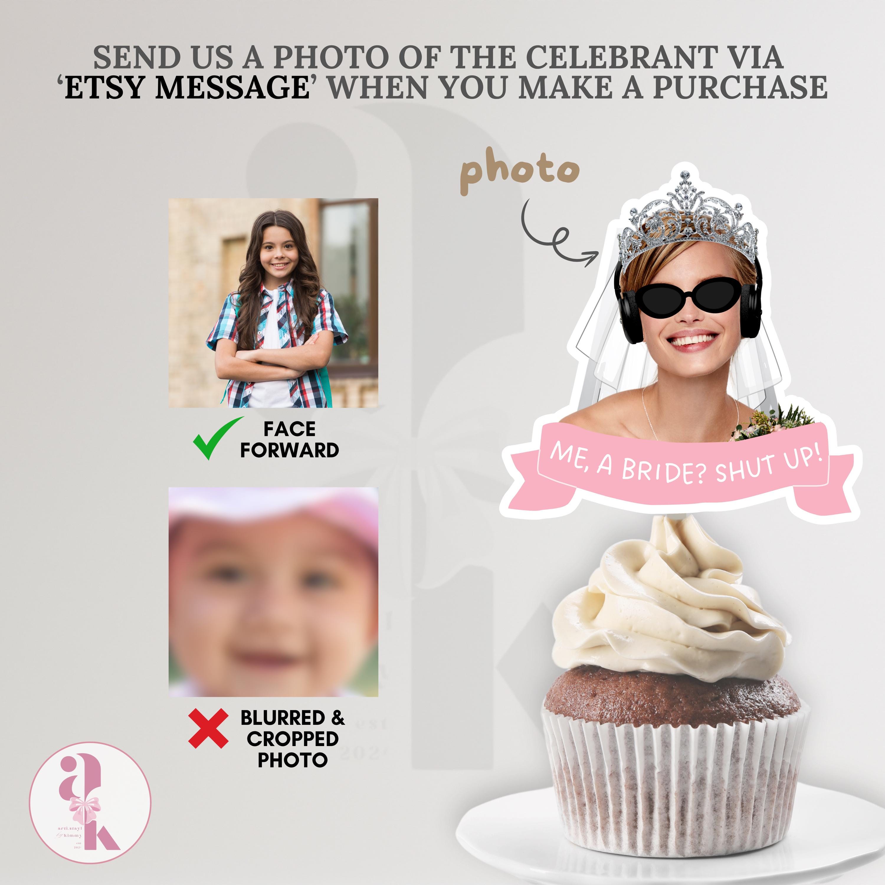 Princess Diaries Bride Cupcake Topper Princess Bride Custom Photo ...