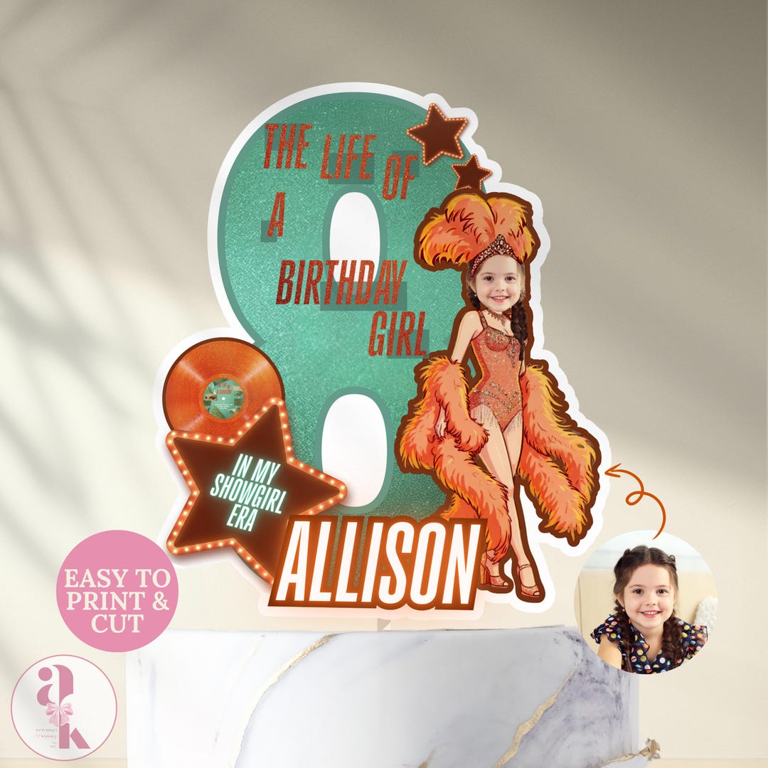 Birthda Girl Taylor Cake Topper Life of A Birthday Girl Swifty Party ...