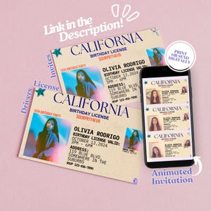 Invitation Card Drivers License Invitation Animated Invites Card Olivia ...