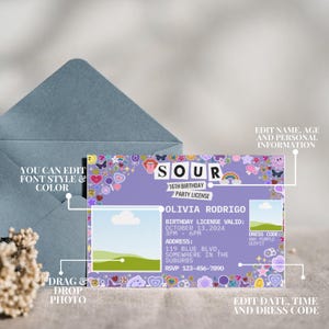 Invitation Card Drivers License Invitation Animated Invites Card Olivia ...