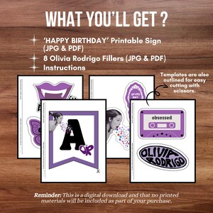 Olivia Rodrigo Birthday Banner Guts Party Decor Birthday Supplies ...