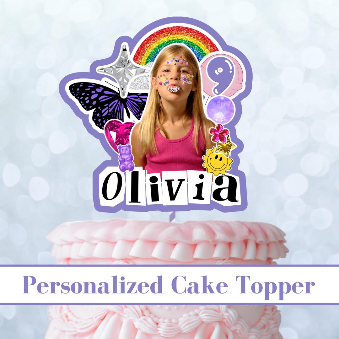 Custom Cake Topper Sour Face Sticker SVG Cake Design Sour Birthday ...