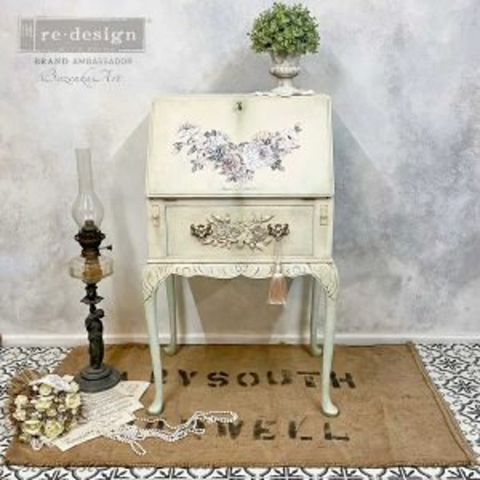 Transfer for Upcycling Furniture Transfer With Scrolling Writing ...