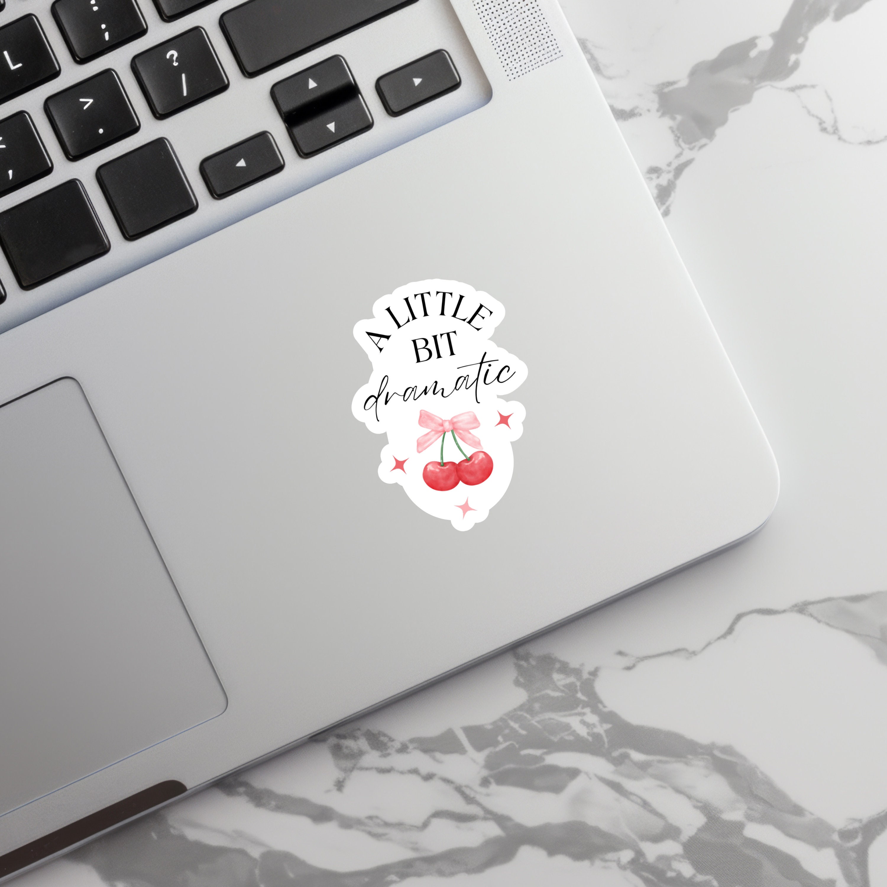 Just A Little Bit Dramatic Sticker | Cute Girly Sticker | Sticker for ...