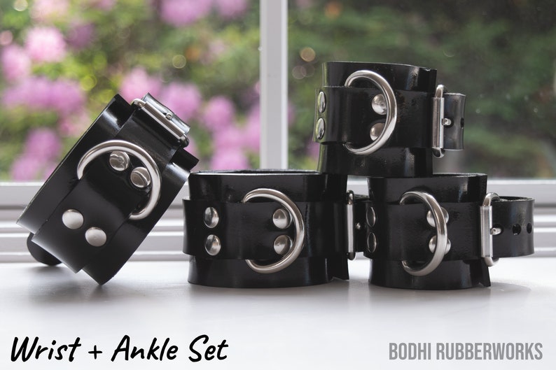 Heavy Duty Rubber Cuff Restraints, Strong Reinforced Rubber, Wrist ...