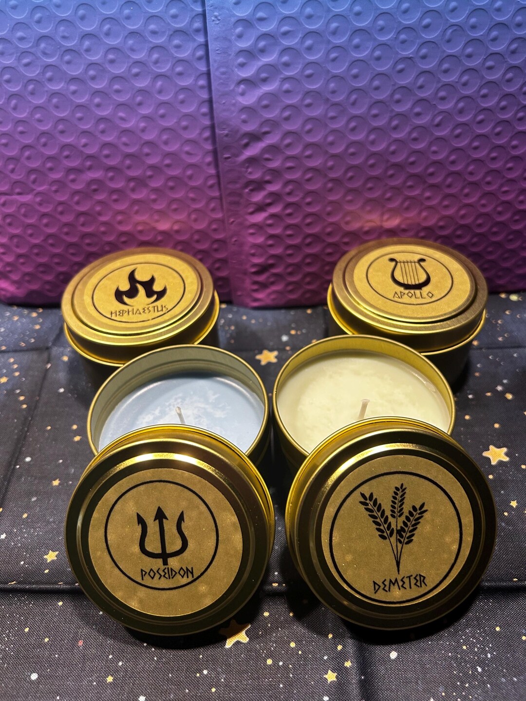Greek Gods Candles, PERCY JACKSON Inspired SOY Candles– Handcrafted ...