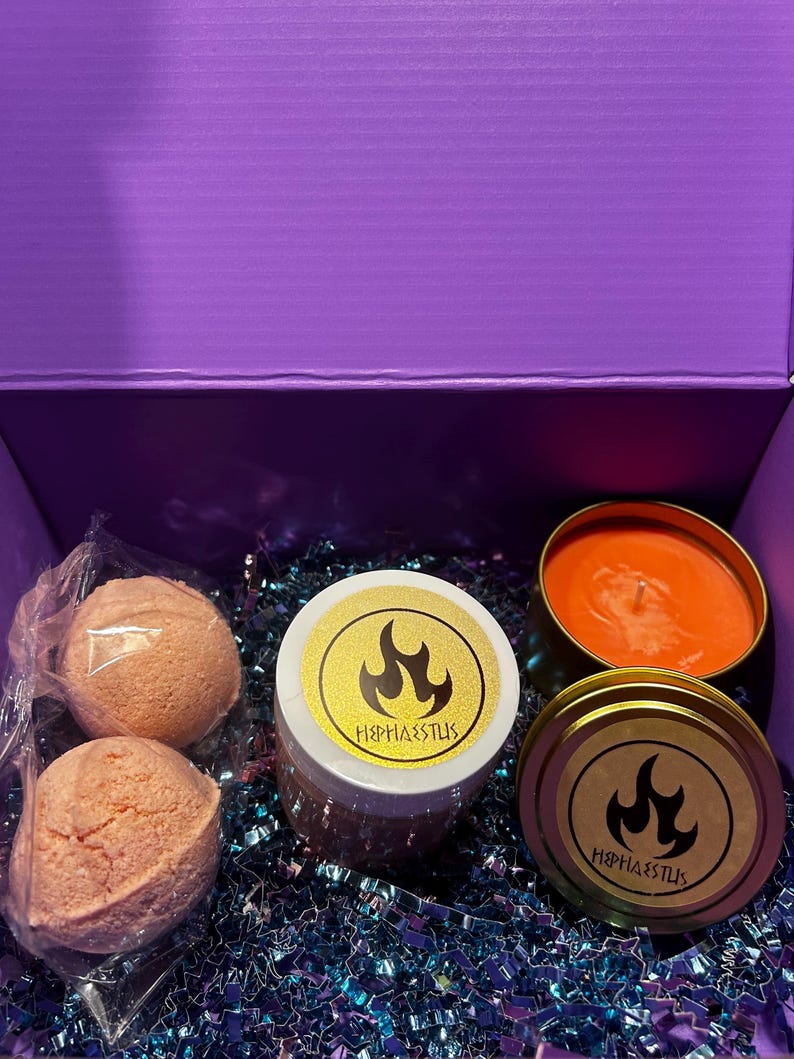 PERCY JACKSON Inspired Greek God Gift SET – Handmade Soy Candle, Bath ...