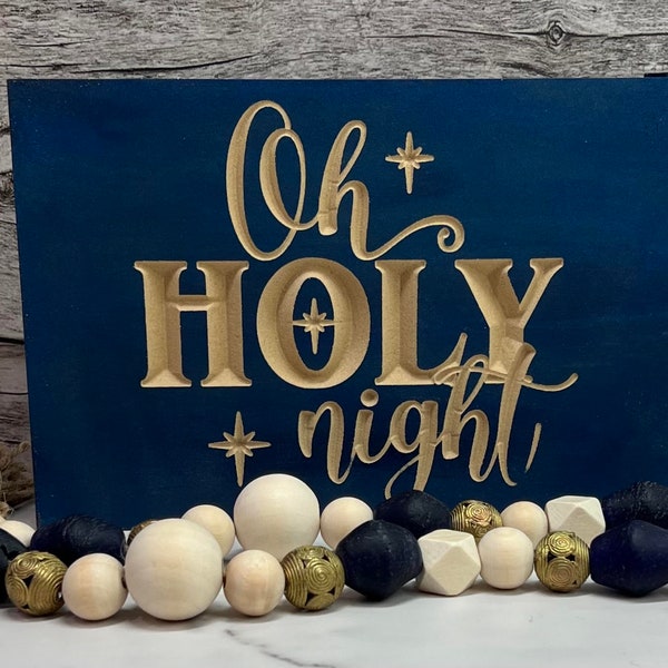 Oh Holy Night Sign - Etsy