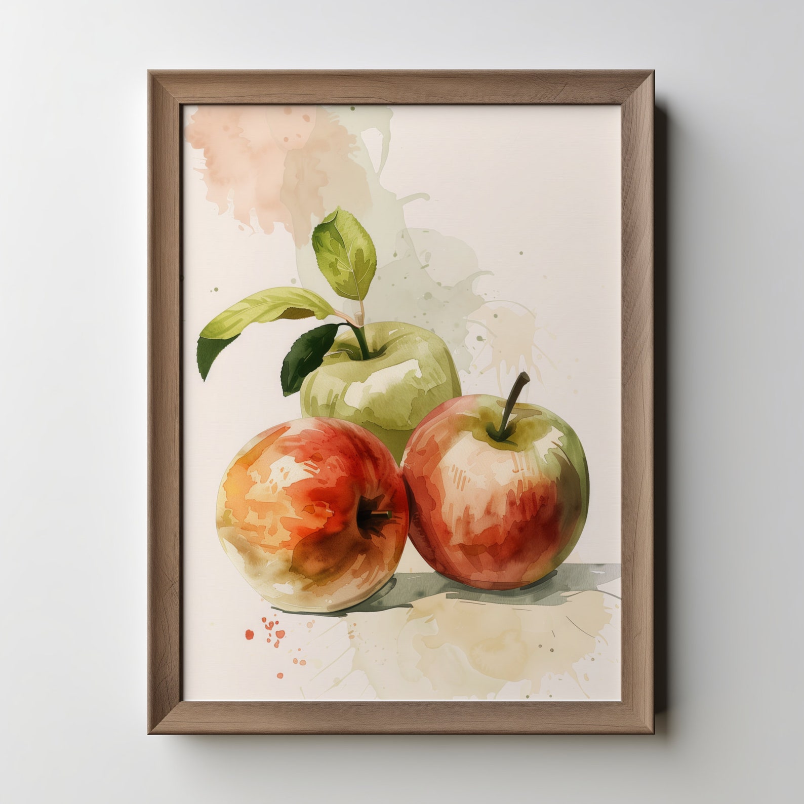 Apple Digital Art, Apple Print, Apple Wall Art, Red Apples, Apples ...