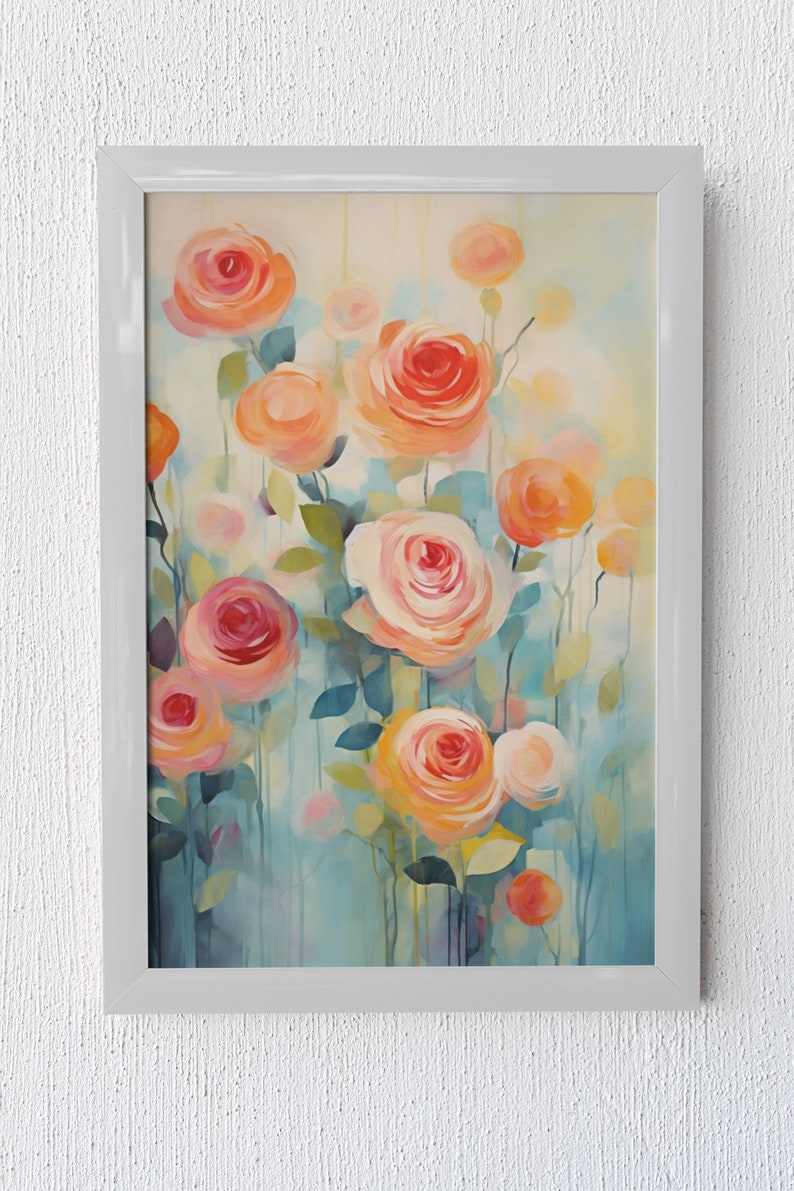 Rose Digital Art, Matisse Rose Print, Rose Wall Art, Rosebush Digital ...