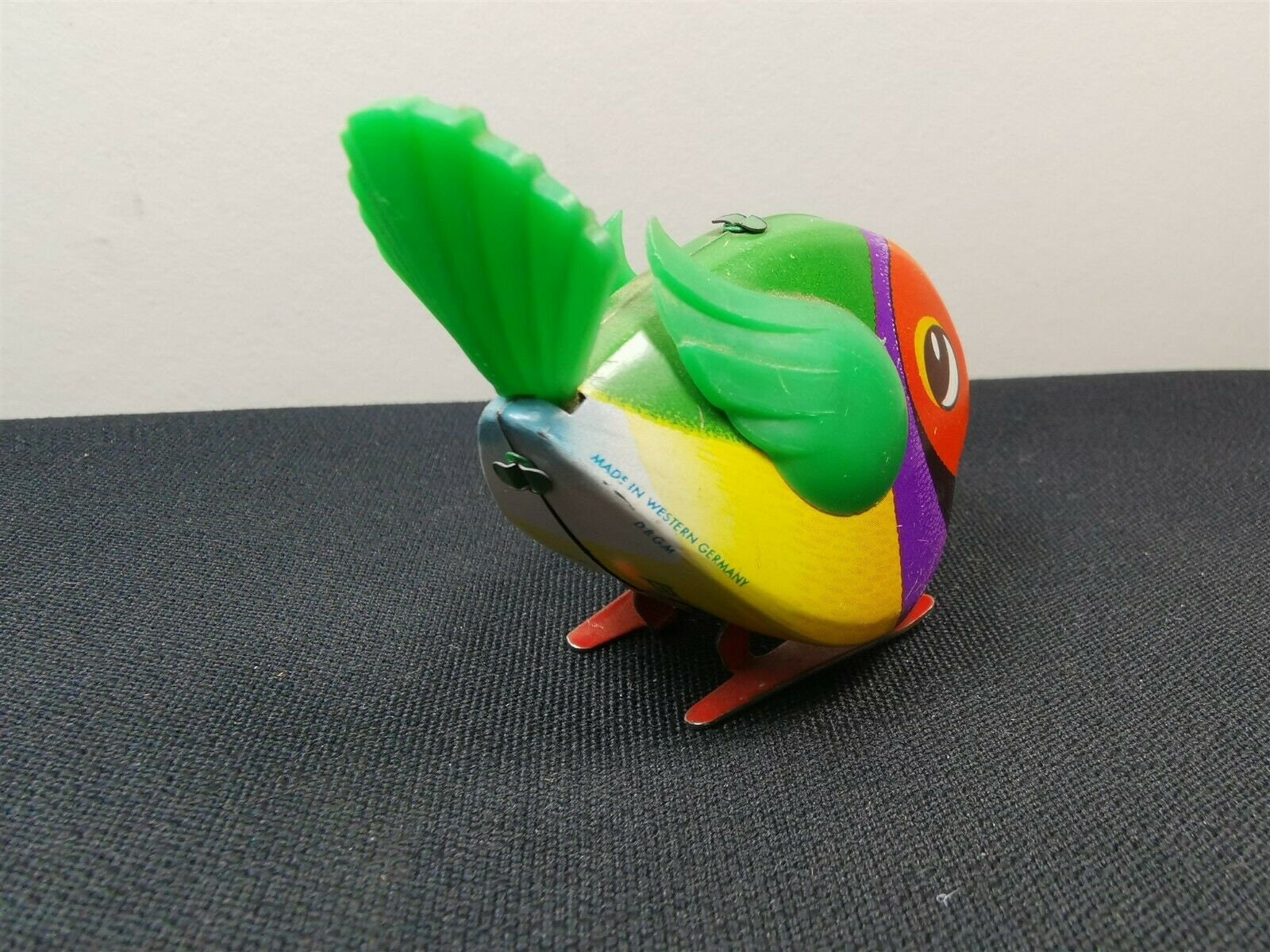 Vintage Bird Clock Work Wind up Toy Tinplate Tin Plate Metal | Etsy