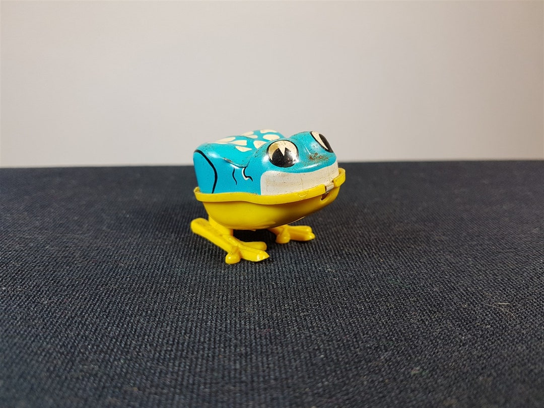 Vintage Tin Metal Wind up Frog Toy 1970's Japan - Etsy