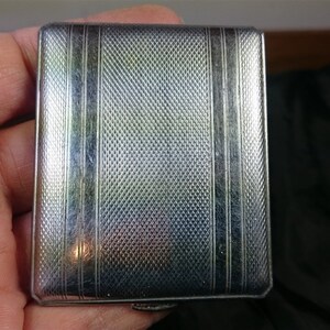 Vintage Art Deco Silver Chrome Metal Powder Compact 1920's | Etsy