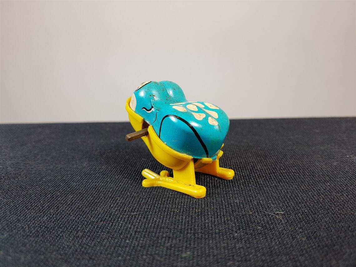 Vintage Tin Metal Wind up Frog Toy 1970's Japan | Etsy