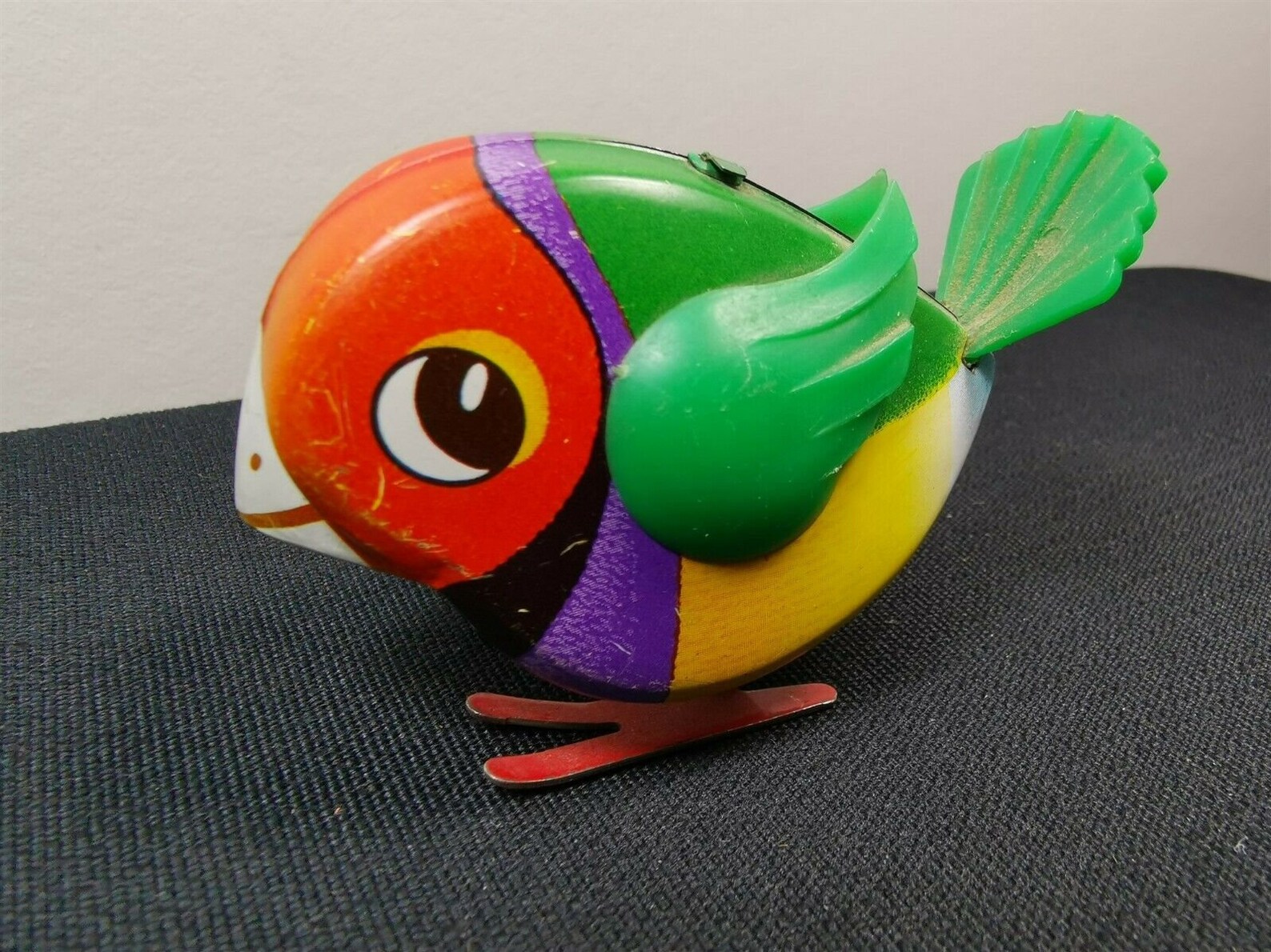 Vintage Bird Clock Work Wind up Toy Tinplate Tin Plate Metal | Etsy