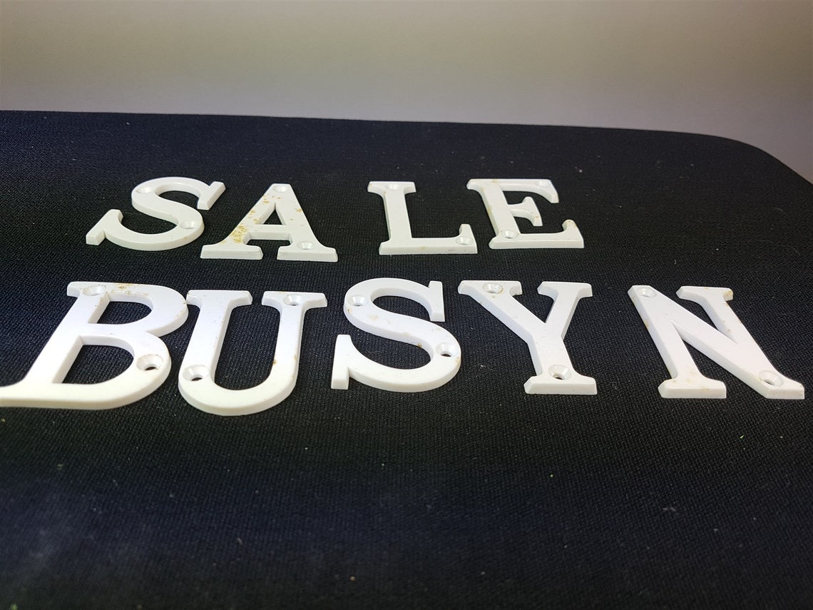 Vintage Shop or Store Sign Alphabet Letters Including Letters | Etsy