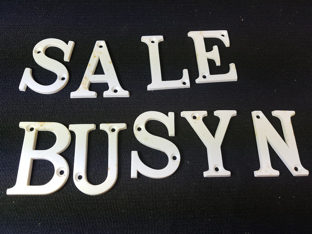 Vintage Shop or Store Sign Alphabet Letters Including Letters - Etsy