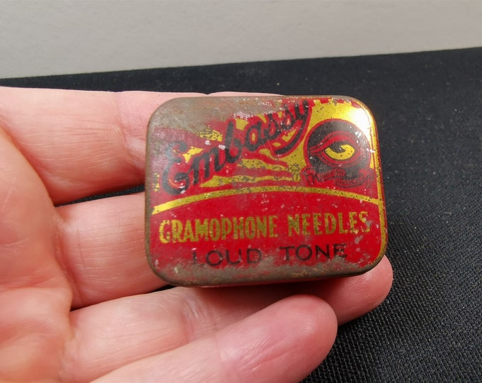 Vintage Gramophone Record Player Needles in Original Tin Box - Etsy
