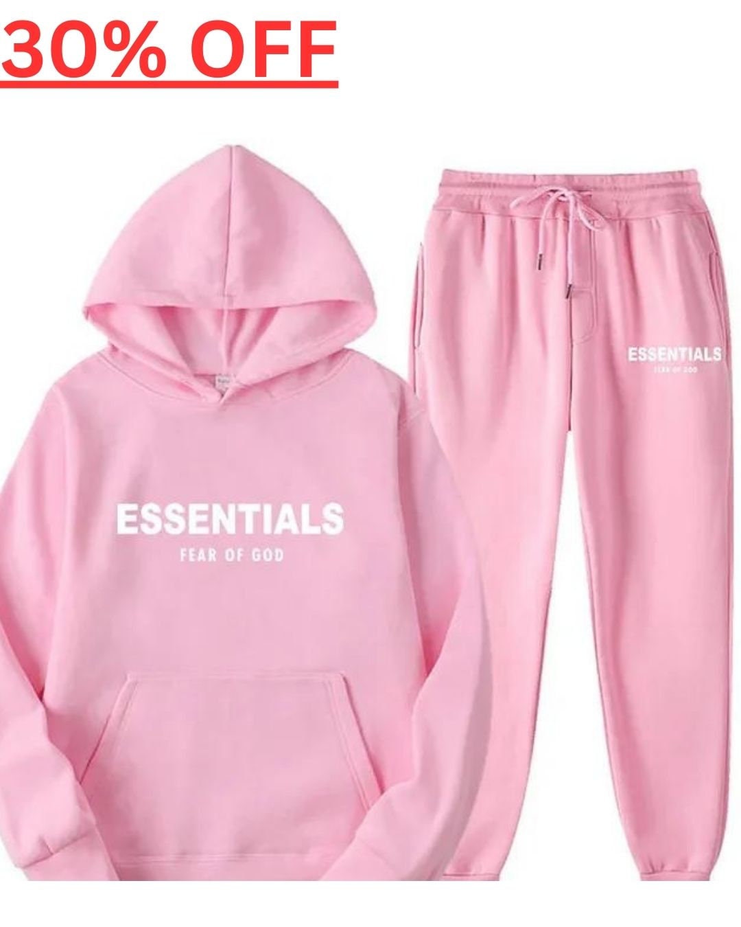 Essential Hoodie Women Essentials Fear OF God Hoodie Pink & Grey ...