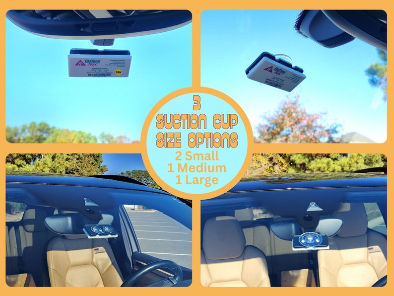 Universal Fastrak Toll Tag Holder. Black, Fits All Fastrak Flex CAV ...