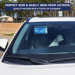 Handicap Parking Placard Holder – Visortag Horizontal Protect, Display ...