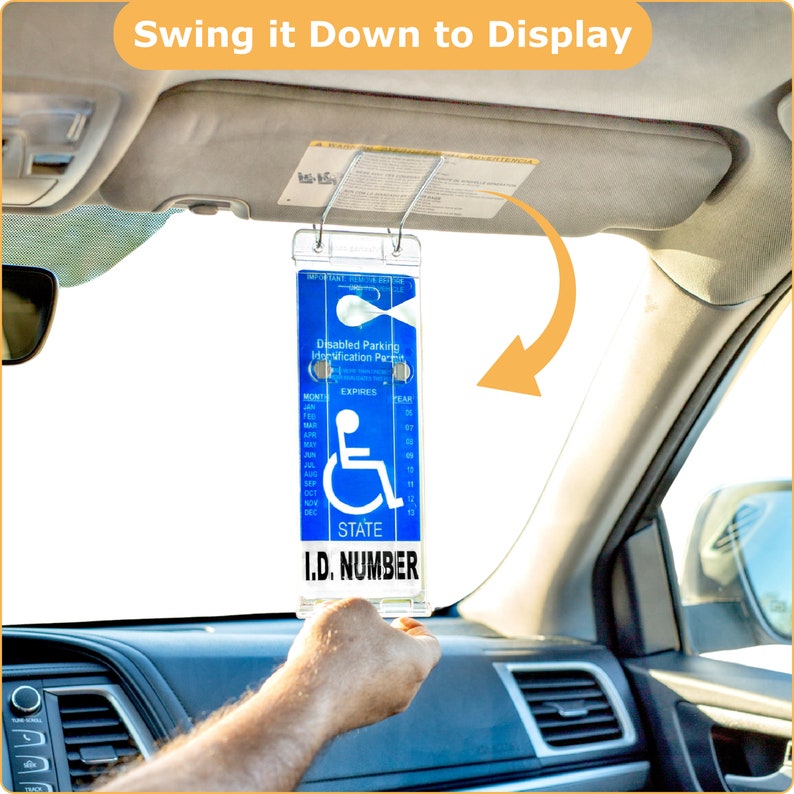 Handicap Parking Placard Holder – Visortag Vertical; Protect, Display ...