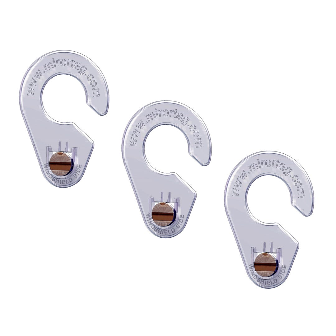 3 Hooks for Mirortag - Additional Hooks for Multiple Cars to Use With ...