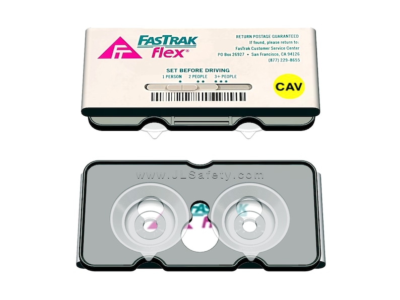 Universal Fastrak Toll Tag Holder. Black, Fits All Fastrak Flex CAV ...