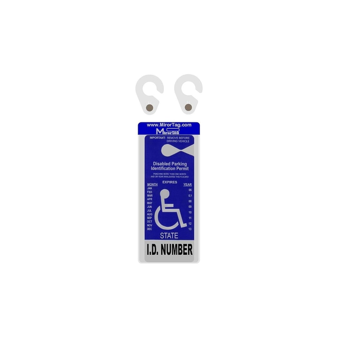 Handicap Placard Holder- Magnetically Attach & Detach Your Disabled ...