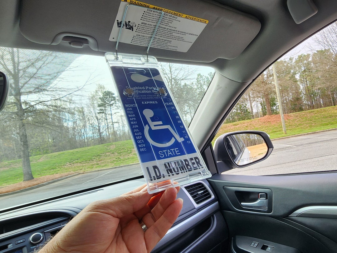 Handicap Parking Placard Holder – Visortag Vertical; Protect, Display ...