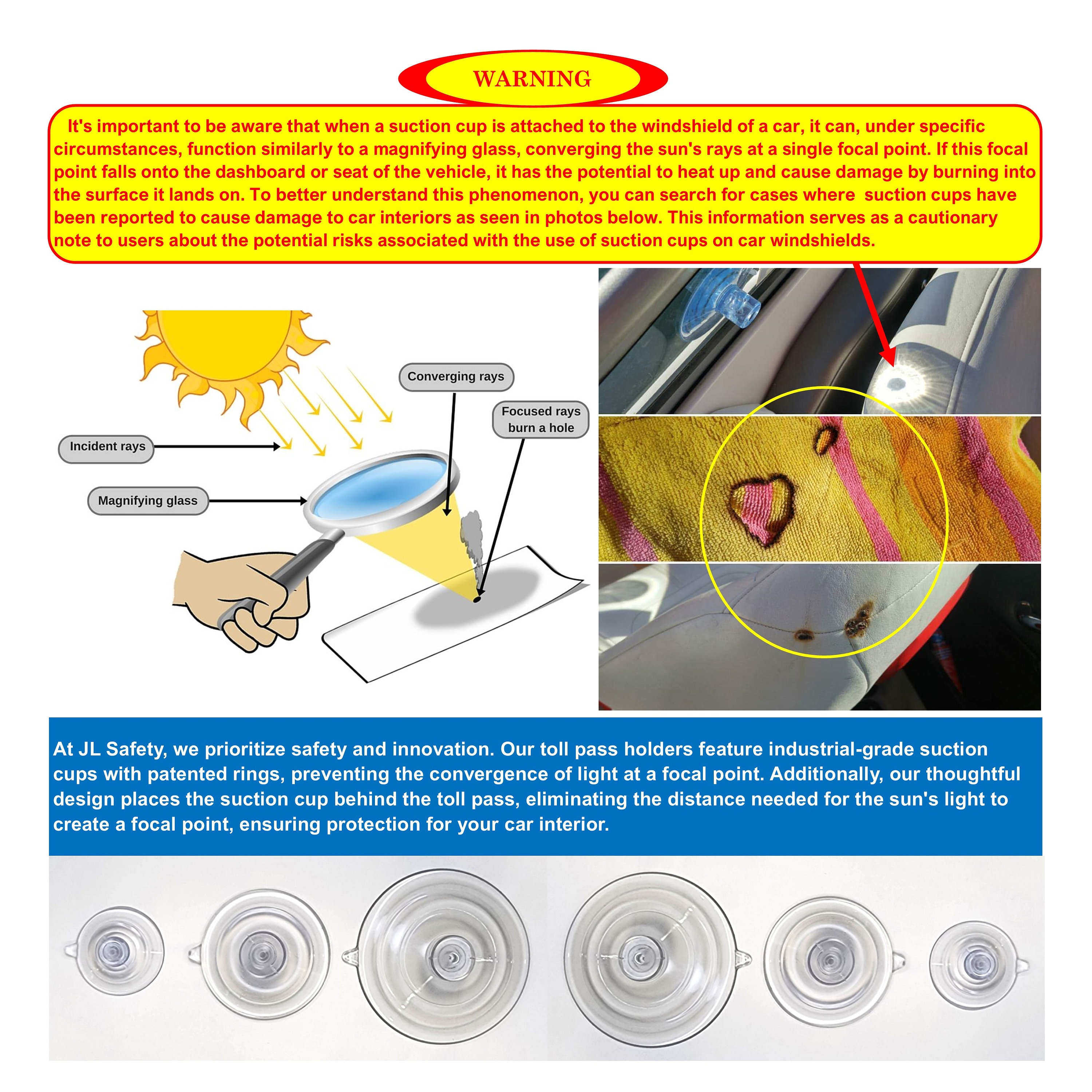 Universal Fastrak Toll Tag Holder. Clear, Fits All Fastrak Flex CAV ...
