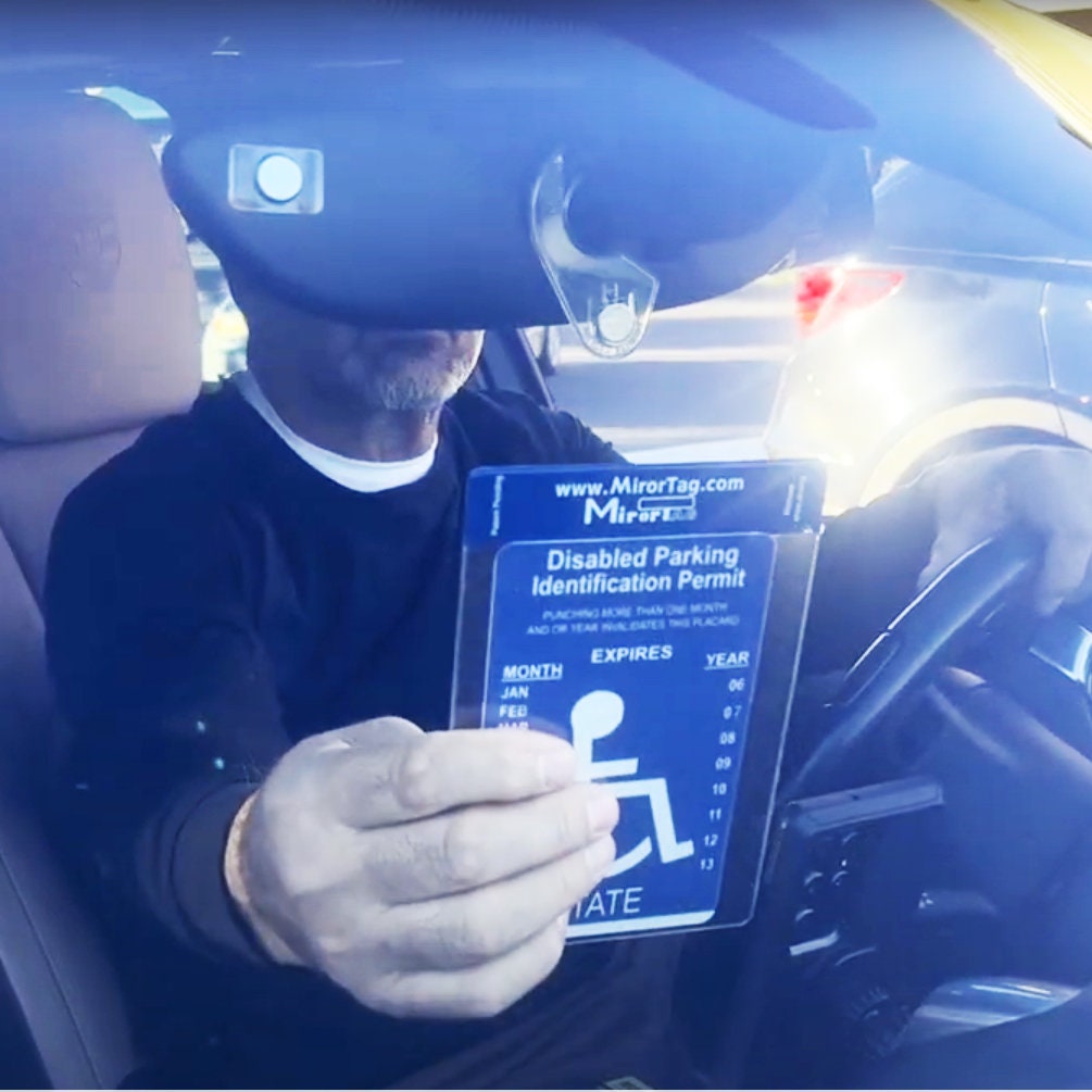 Handicap Parking Placard Tag Holder - Short Size for Louisiana ...