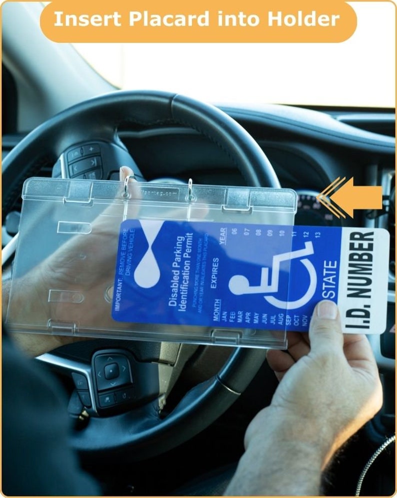 Handicap Parking Placard Holder – Visortag Horizontal Protect, Display ...