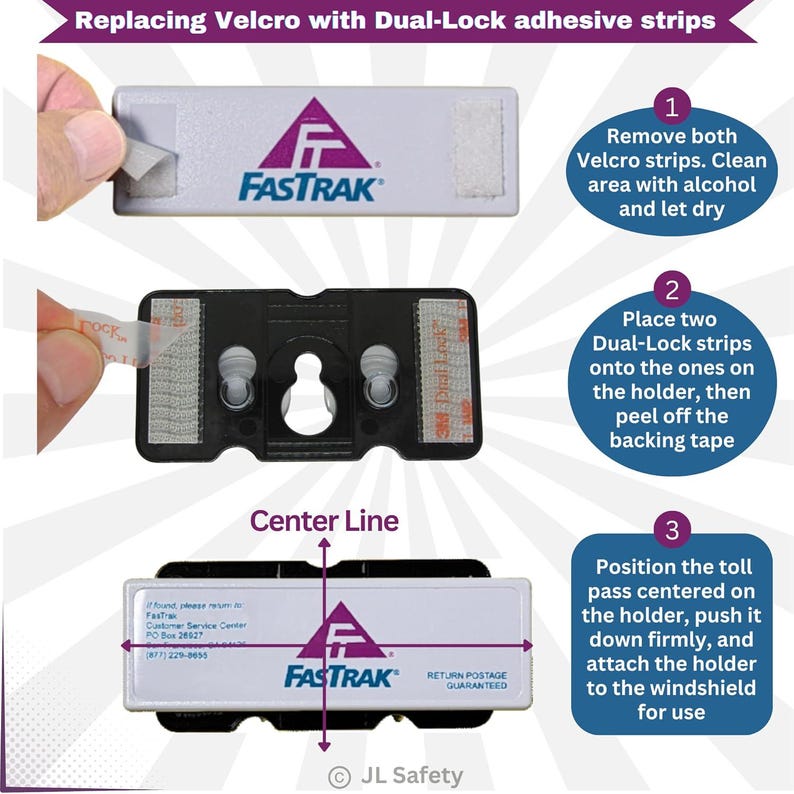 Universal Toll Pass Holder Clear, Fits All Fastrak E-zpass I-pass ...