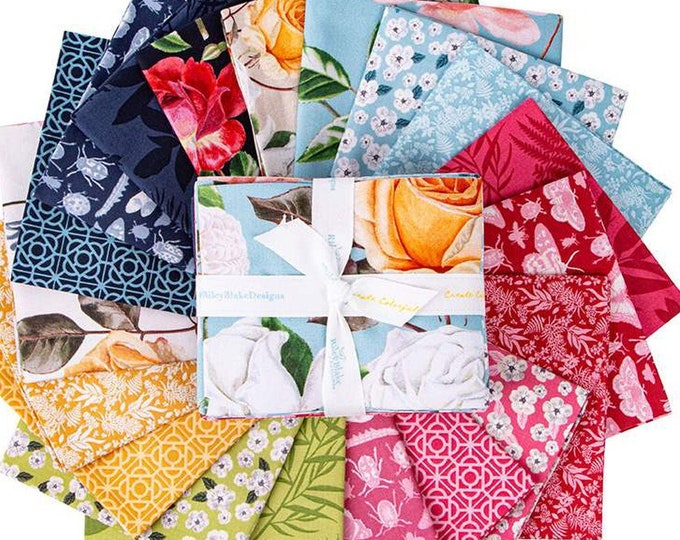 Petal Song Fabric Fat Quarter Bundle, 21pc, Cori Sheff for Riley Blake ...