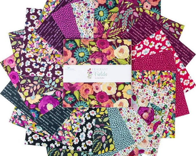 Lila Tueller Fragrant Fields 10" Stacker, Riley Blake Fabric, Floral ...