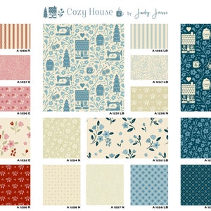 Cozy House Jelly Roll Fabric Strips by Judi Javi for Andover Fabrics ...