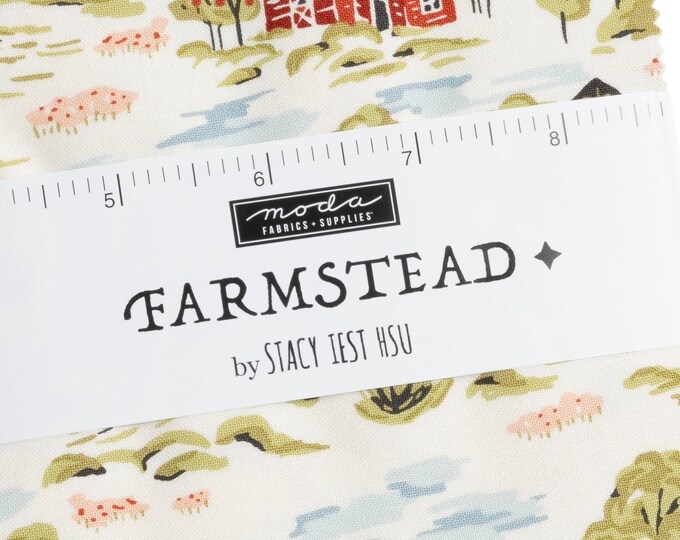 Farmstead Charm Pack, 5" Fabric Squares, Stacy Iest Hsu for Moda Fabric ...