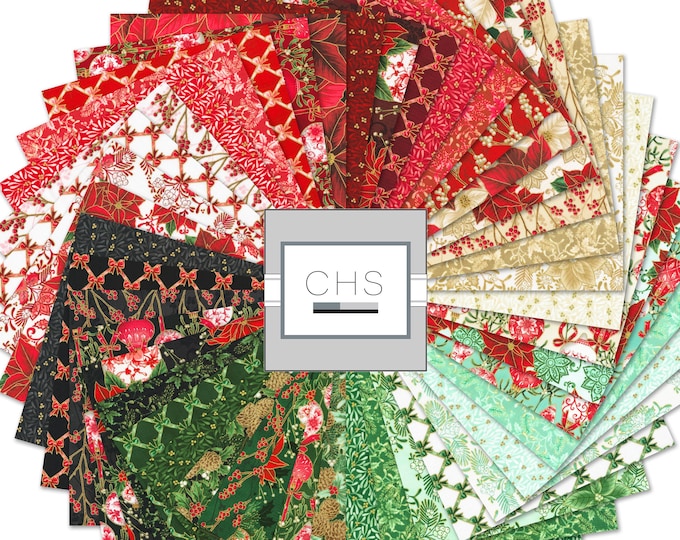 Holiday Flourish Festive Finery Holiday Charm Squares 5" Squares ...
