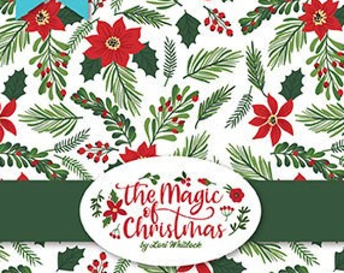 Riley Blake the Magic of Christmas Fabric, Fat Quarter Bundle, 24pc ...