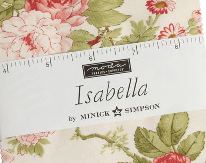 Isabella, 5" Charm Pack, Minick & Simpson, Moda Fabric, Precut Cotton ...