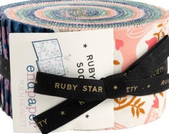 Endpaper Jelly Roll, Fabric Strips, Ruby Star Society, Jen Hewett for ...