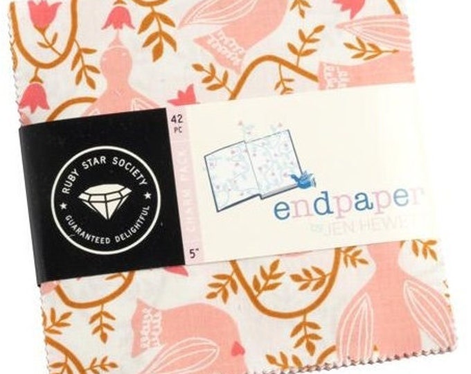 Endpaper Charm Pack, 5" Fabric Squares, Ruby Star Society, Jen Hewett ...