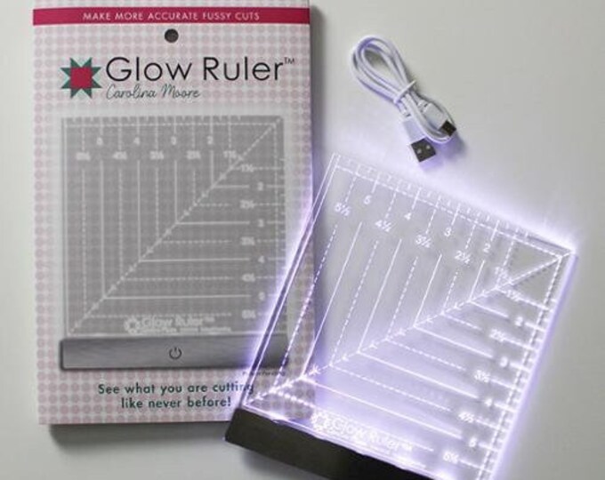 In Stock! Glow Ruler by Carolina Moore Light up Quilting Ruler # CM23GR ...