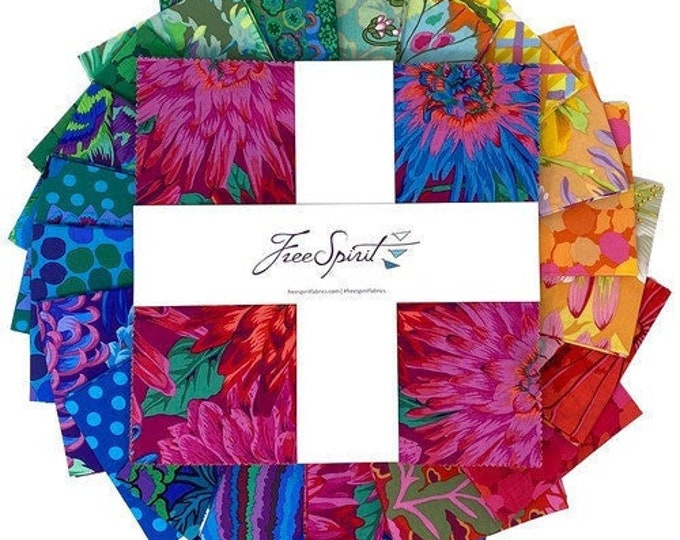 Kaffe Fassett Classics Plus Rainbow 10" Squares, Layer Cake, Free ...