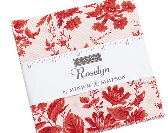 Roselyn 5 Charm Pack Moda Fabric Precut Fabric - Etsy