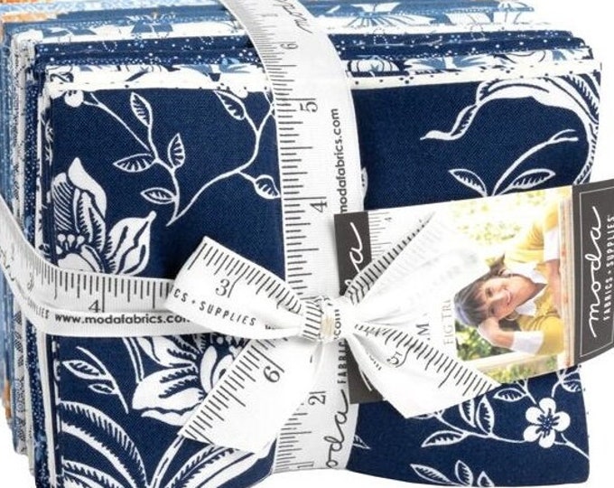 Denim & Daisies Fat Quarter Bundle, 34pc, Fig Tree for Moda Fabric ...