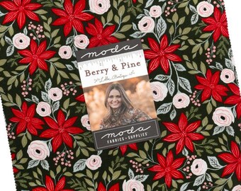 PRE-ORDER, Moda Berry & Pine Fat Eighth Bundle, 32pc, Lella Boutique ...