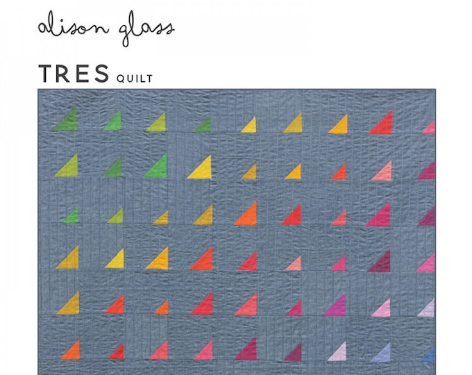 Tres Pattern by Alison Glass, Modern Quilt Pattern, Minimalist Quilt ...