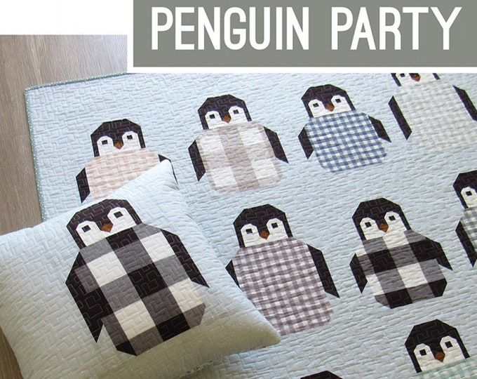 Penguin Party Quilt Pattern by Elizabeth Hartman, EH 041 - Etsy
